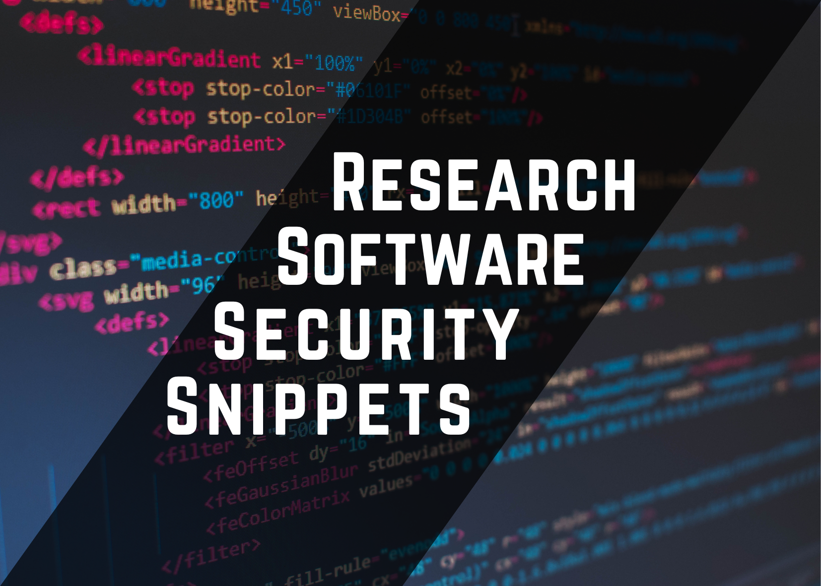 Research Software Security Snippets #1 | Software Sustainability Institute